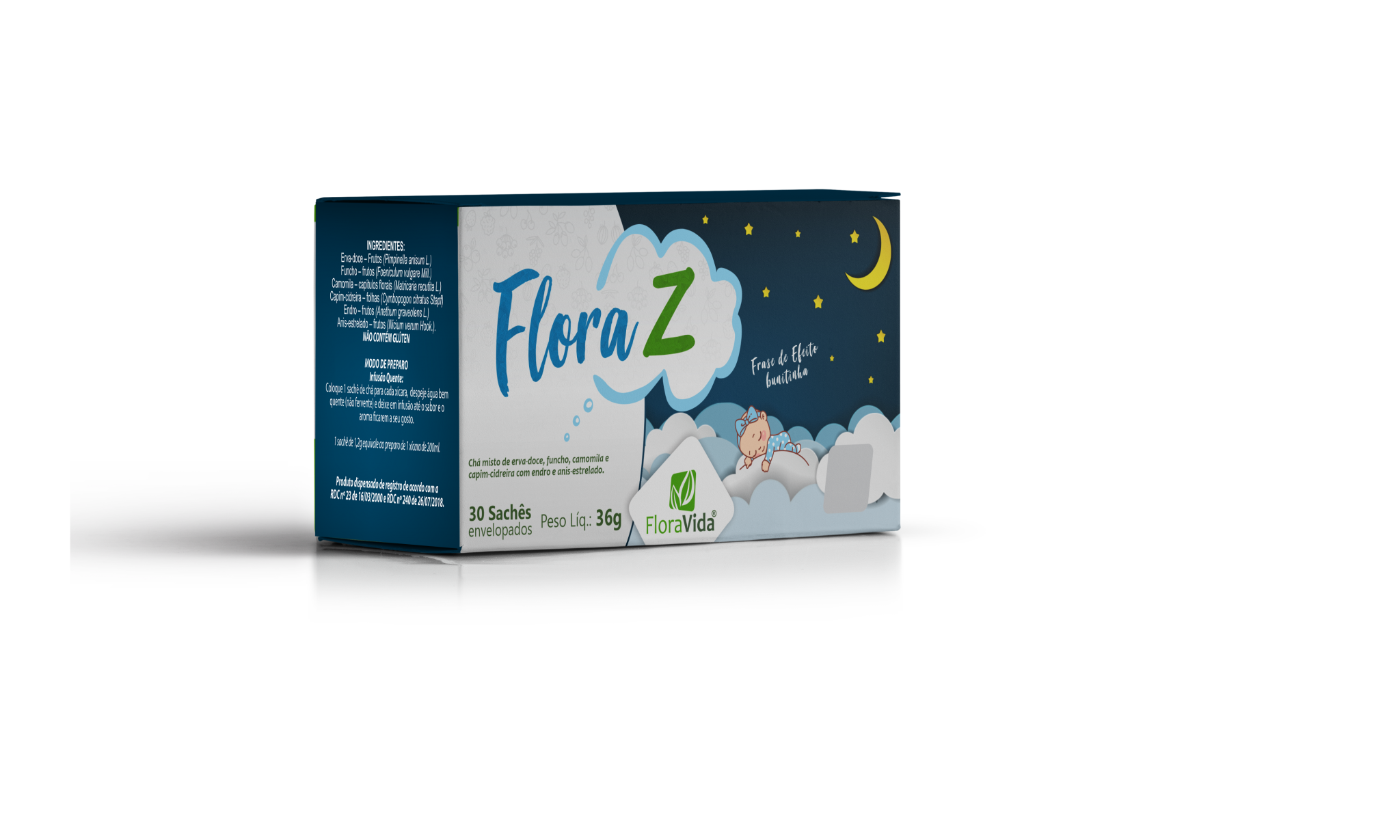 FloraZ – 30 Sachês – Floravida Natural