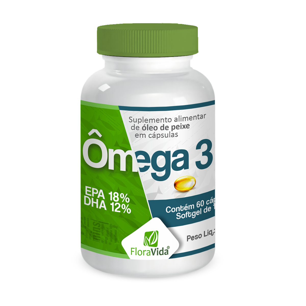 Ômega 3 – 60 Cápsulas 1g – Floravida Natural