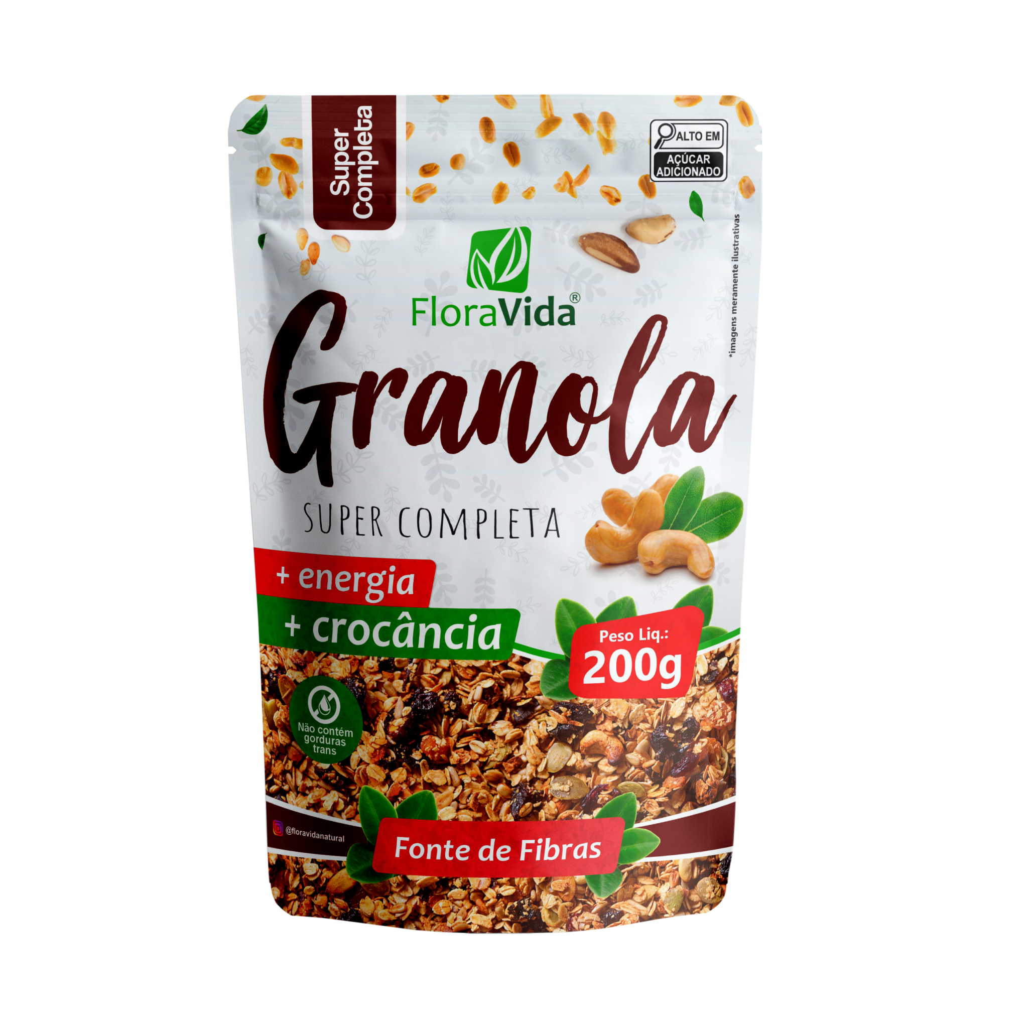 GRANOLA SUPER COMPLETA 200G – Floravida Natural